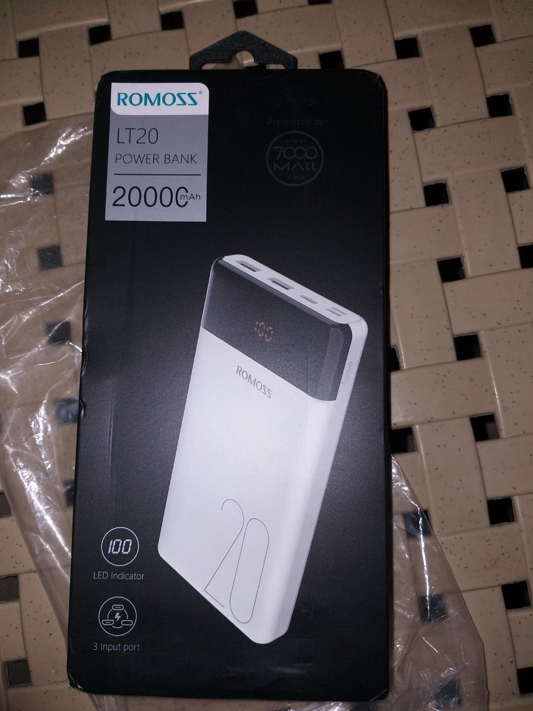 romoss lt20, Audio, Portable Audio Accessories on Carousell