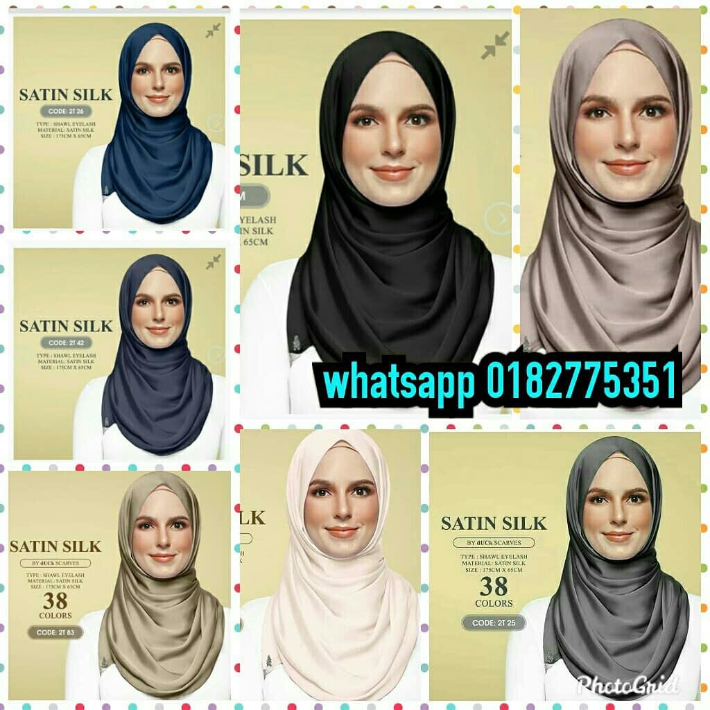 Satin Silk by Duck Scarves, Women's Fashion, Muslimah Fashion, Hijabs ...