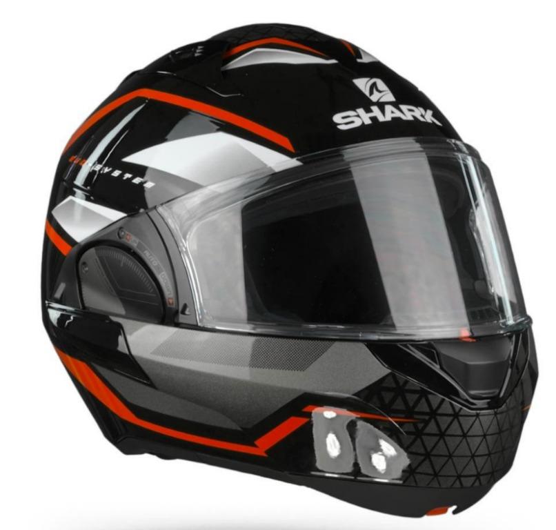 Shark modular helmets EVO ES EVO ONE 2, Motorcycles, Motorcycle Apparel ...