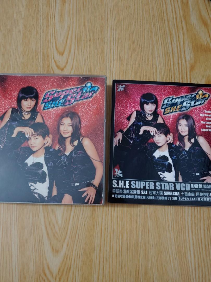 S.H.E Superstar CD + 2VCD, Hobbies & Toys, Music & Media, CDs & DVDs on Carousell