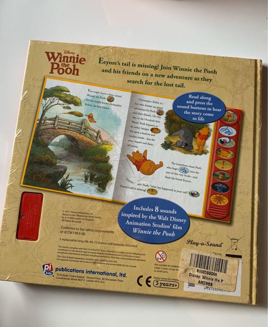 WINNIE THE POOH play sound book, Hobbies & Toys, Books & Magazines ...