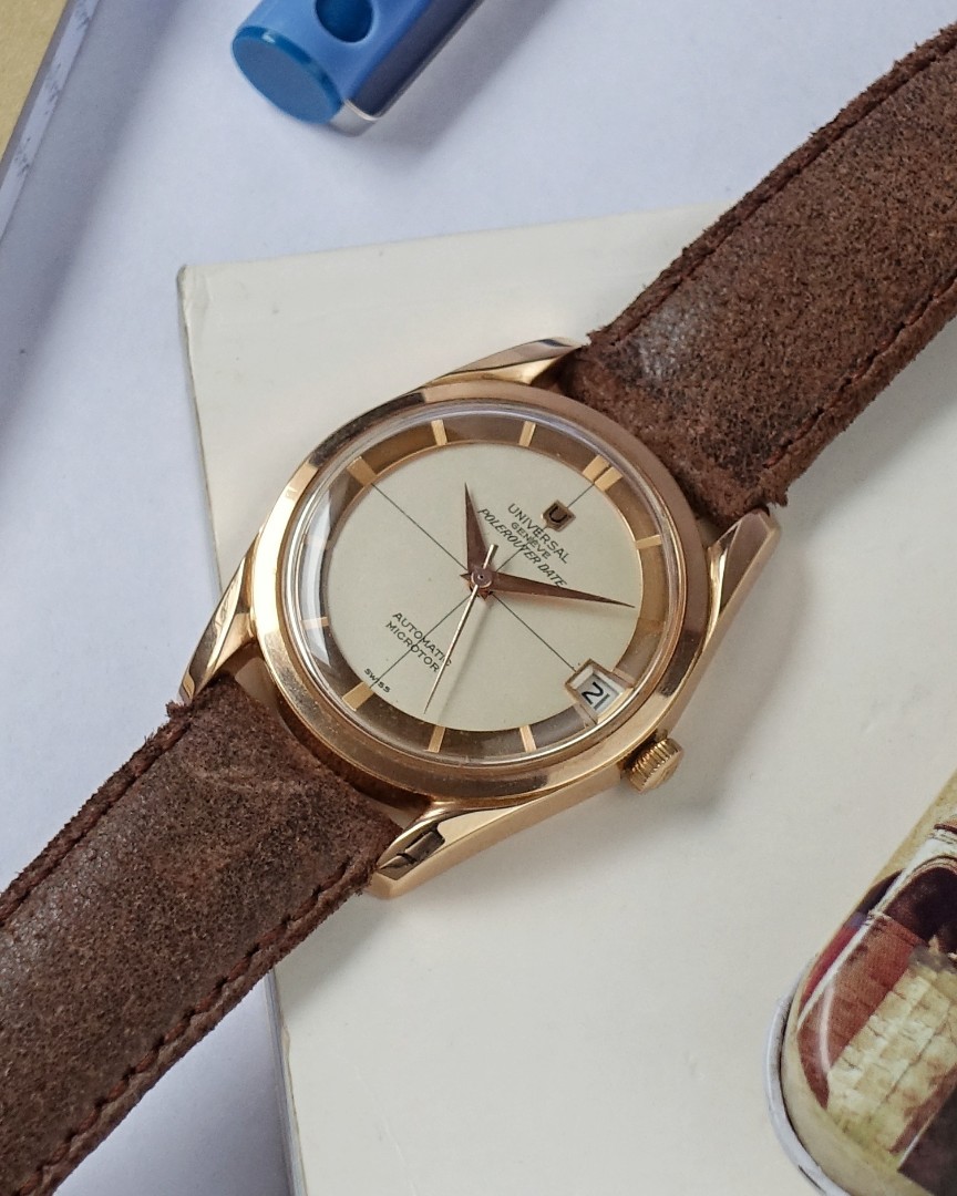 -SOLD- 18k Rose Gold UG Polerouter 104503-2, Men's Fashion, Watches ...