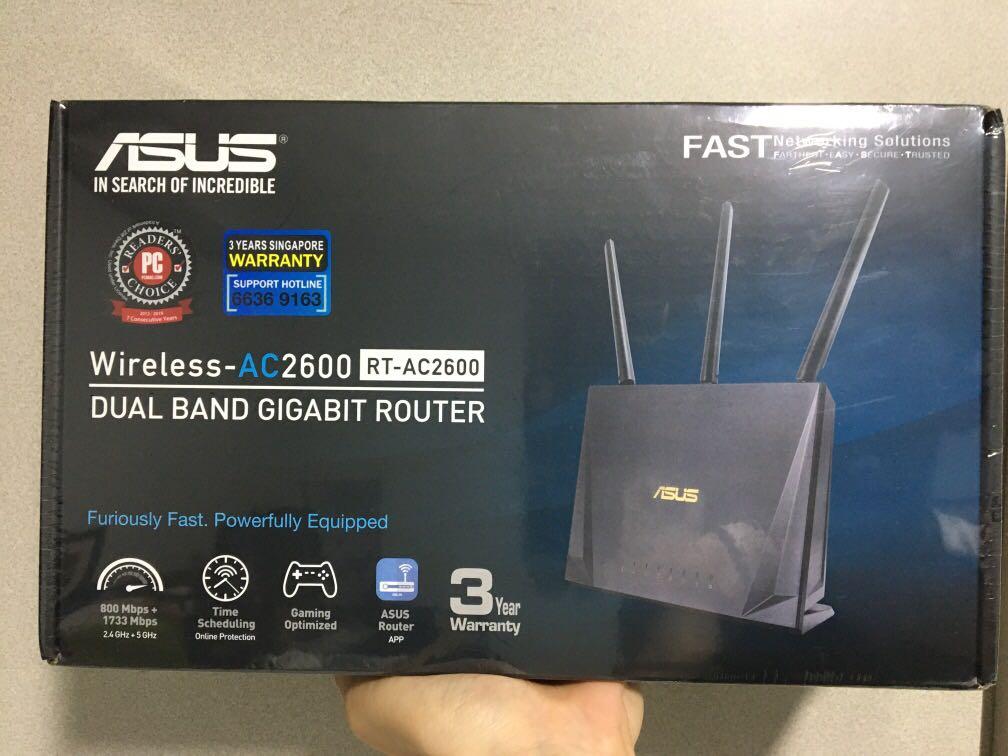 Asus RT-AC2600 Wireless Dual Band Gigabit Router, Computers & Tech ...