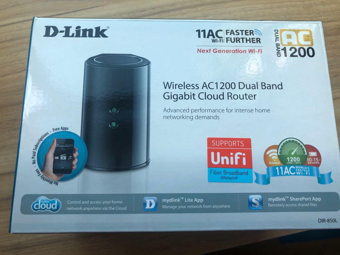 D-Link Wireless AC1200 Dual Band Gigabit Cloud Router, Computers & Tech ...