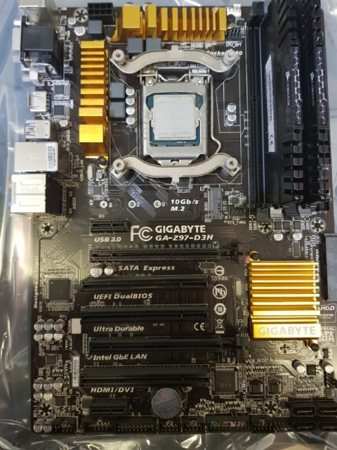 Gigabyte Mobo with cpu and 8gb ram, Computers & Tech, Parts ...