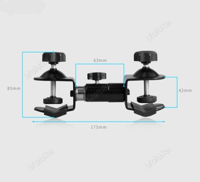 Clamp holder double U Clip dual C clamp type bracket mount for photo ...