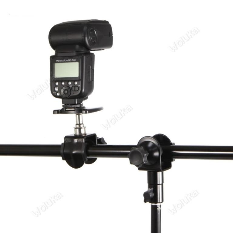 Clamp holder double U Clip dual C clamp type bracket mount for photo ...