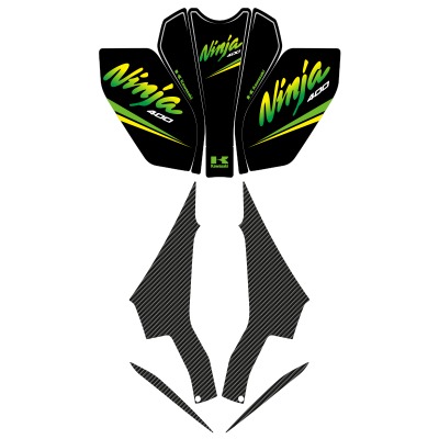 Kawasaki Ninja400 Ninja 400 decal tank headlight headlamp head light ...