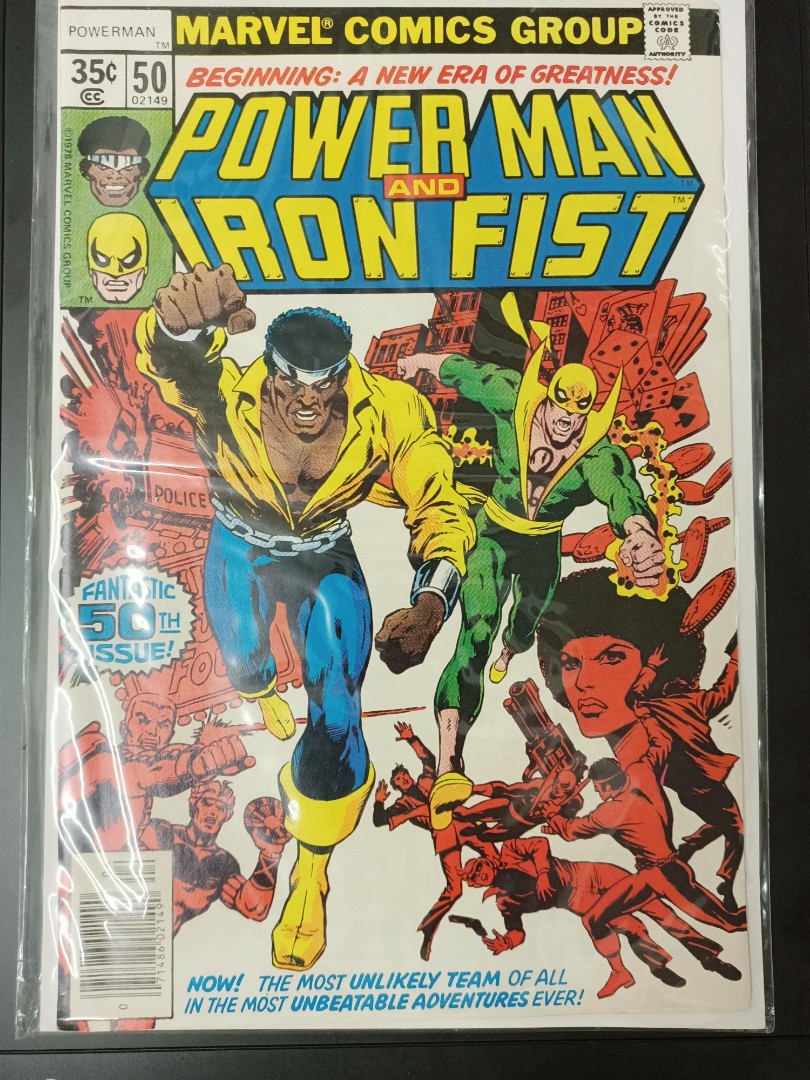 Key marvel issue Powerman and Ironfist #50, Books & Stationery, Comics ...