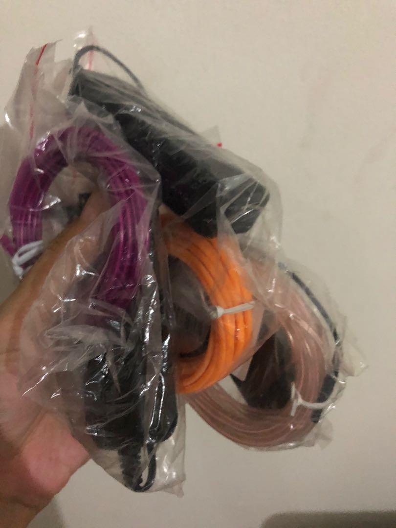 Lampu lighting led strip indirect warna oranye orange, Elektronik ...