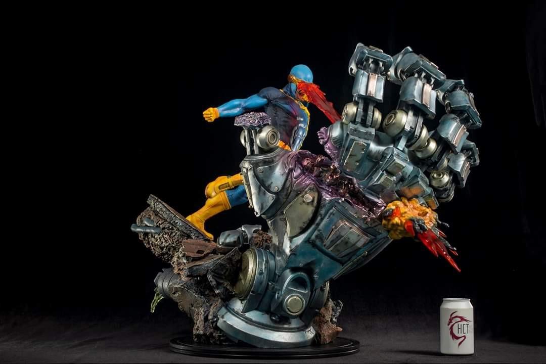 Last Level X-men Cyclops Vs. SENTINEL statue diorama (Tags: Sideshow XM ...