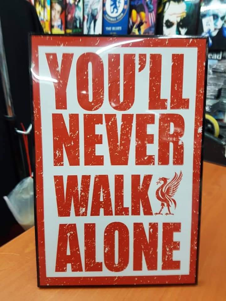 LIVERPOOL YNWA PLAGUE FRAME A4 SAIZ, Furniture & Home Living, Home ...