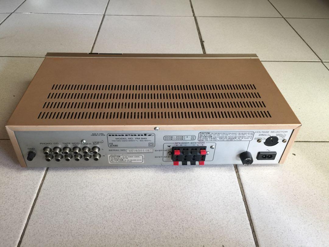 Marantz PM-340 Integrated amplifier, Audio, Soundbars, Speakers ...