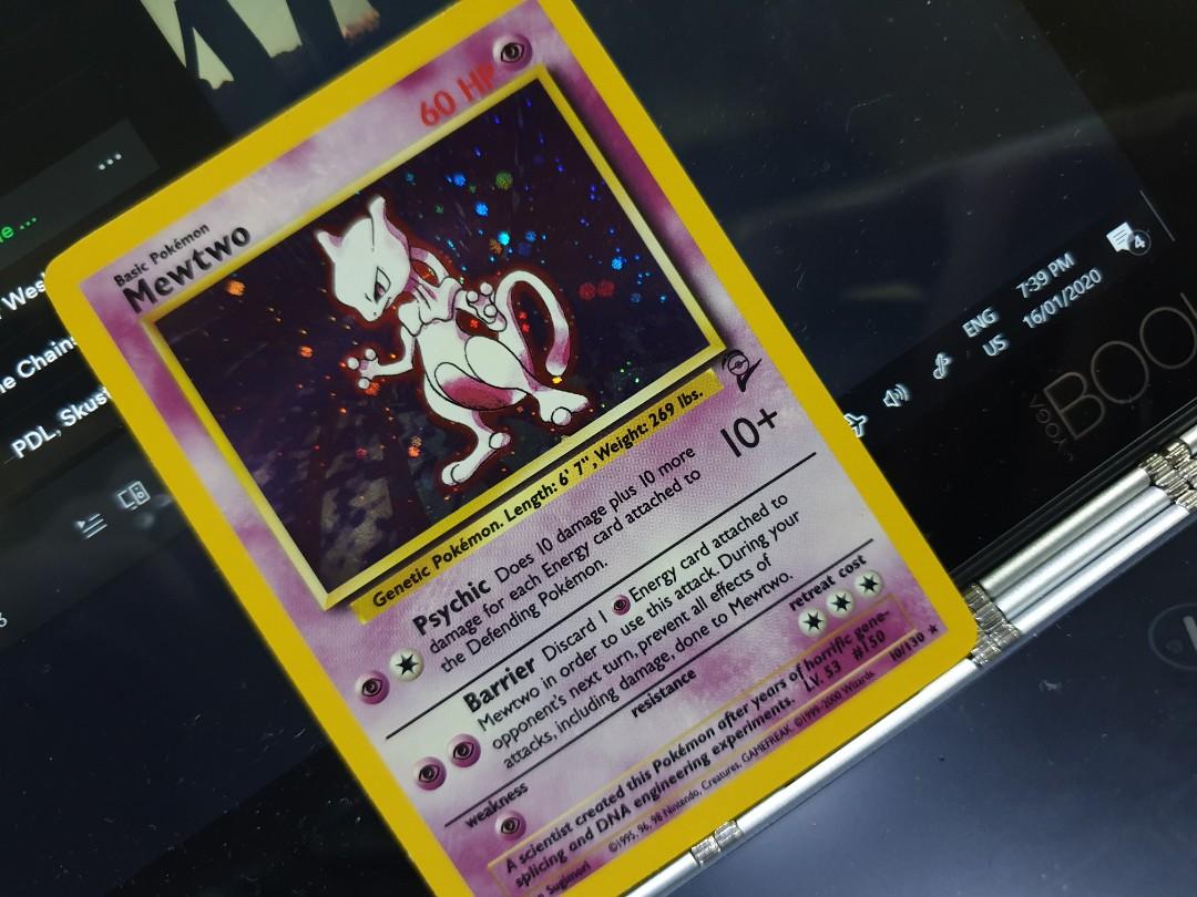 Mewtwo Base Set 2 (Holo), Hobbies & Toys, Toys & Games on Carousell