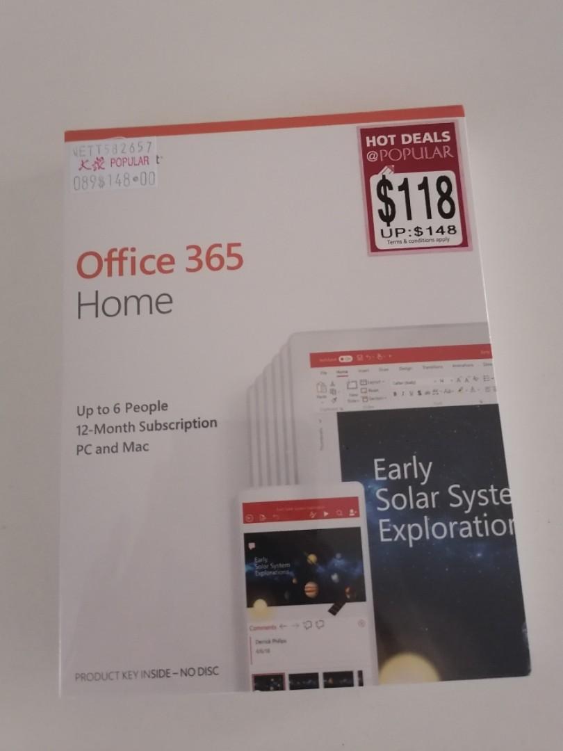 Microsoft Office 365 Home, Computers & Tech, Office & Business ...