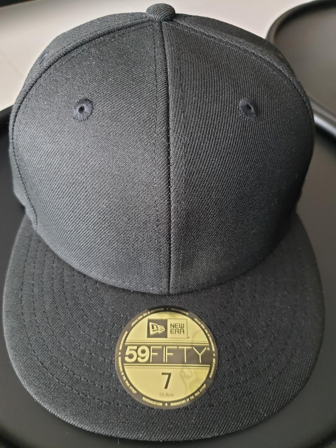 New Era 59Fifty Plain Black Fitted Cap **Brand New from New York**, Men ...