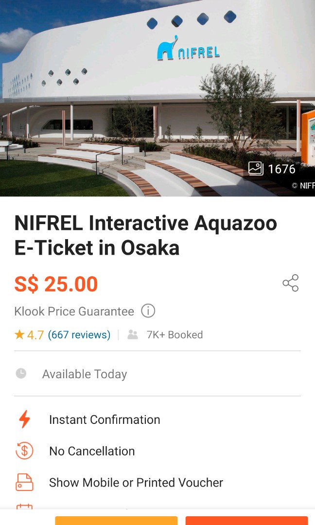Nifrel interactive aquazoo in Osaka e-ticket, Tickets & Vouchers ...