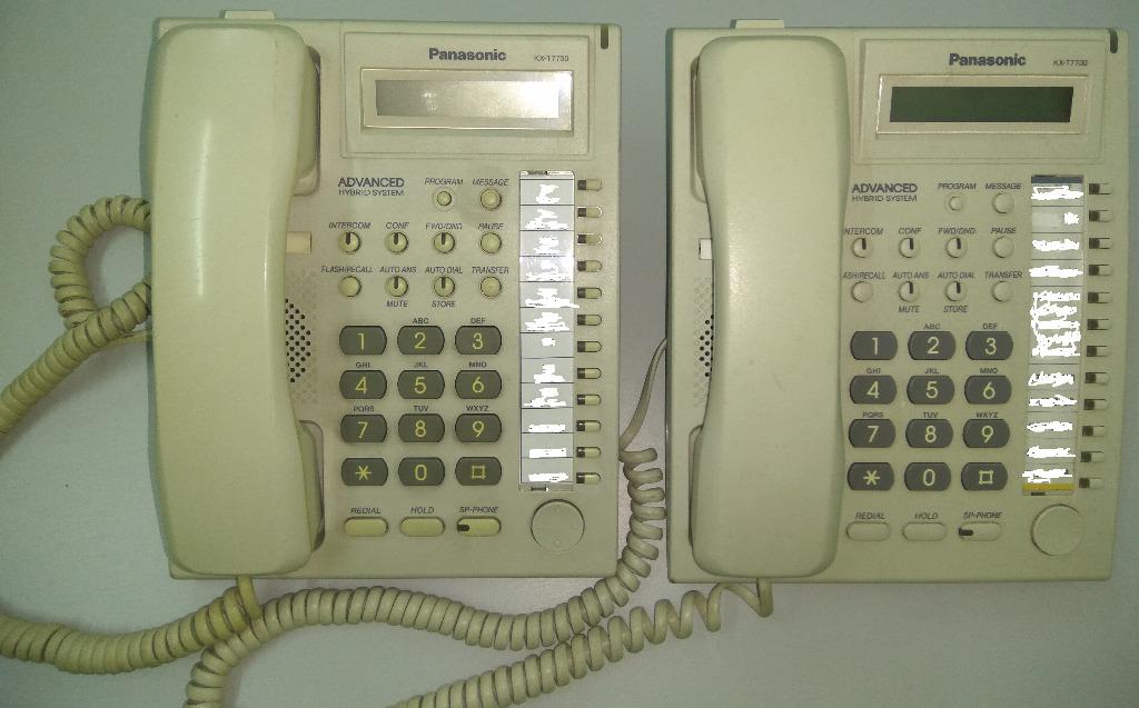 Pair of PANASONIC KX-T7730 Advanced Hybrid Telephone System, Audio ...
