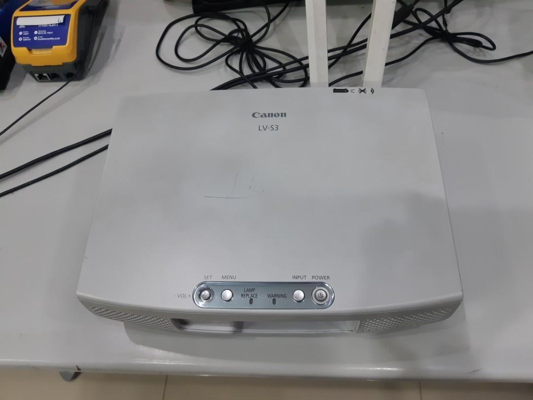 Projector proyektor Canon LV-S3, 1250 lumens, LCD display, Svga, gambar ...