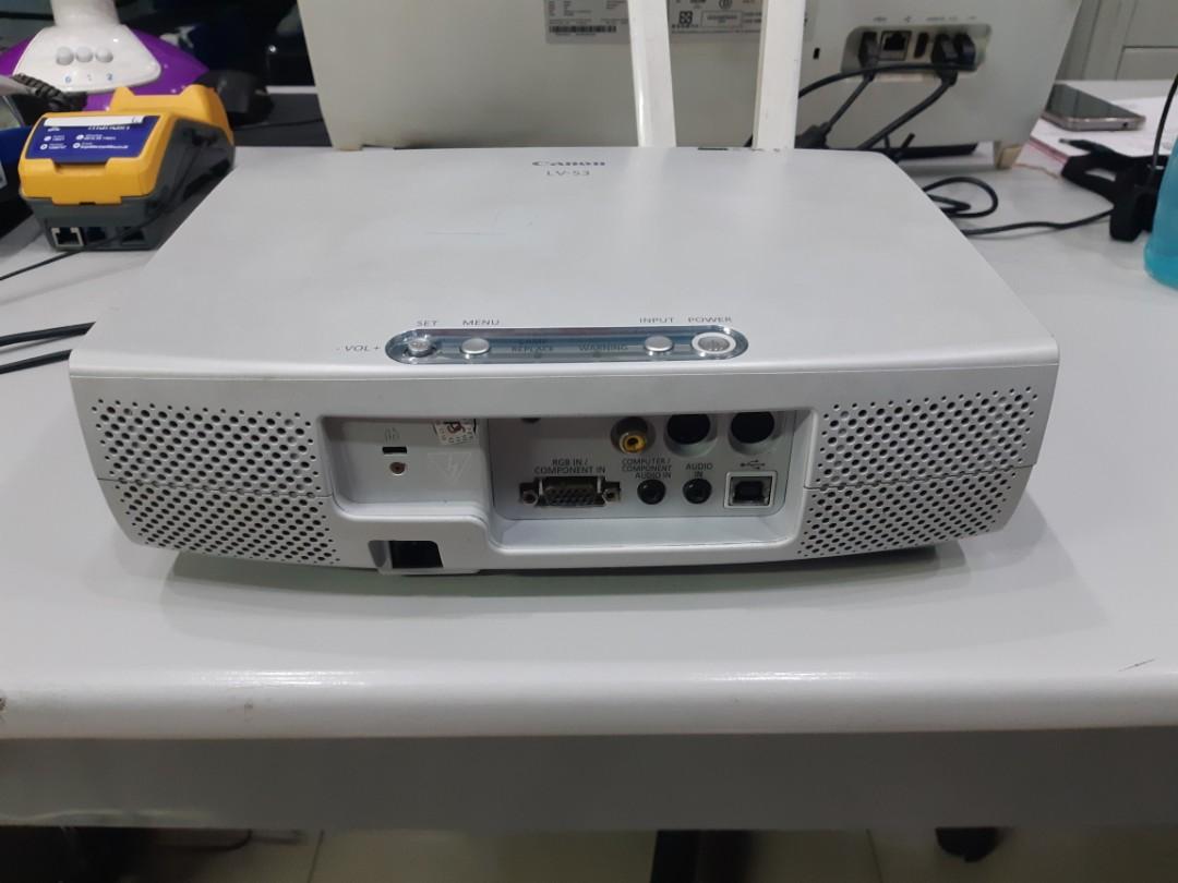 Projector proyektor Canon LV-S3, 1250 lumens, LCD display, Svga, gambar ...