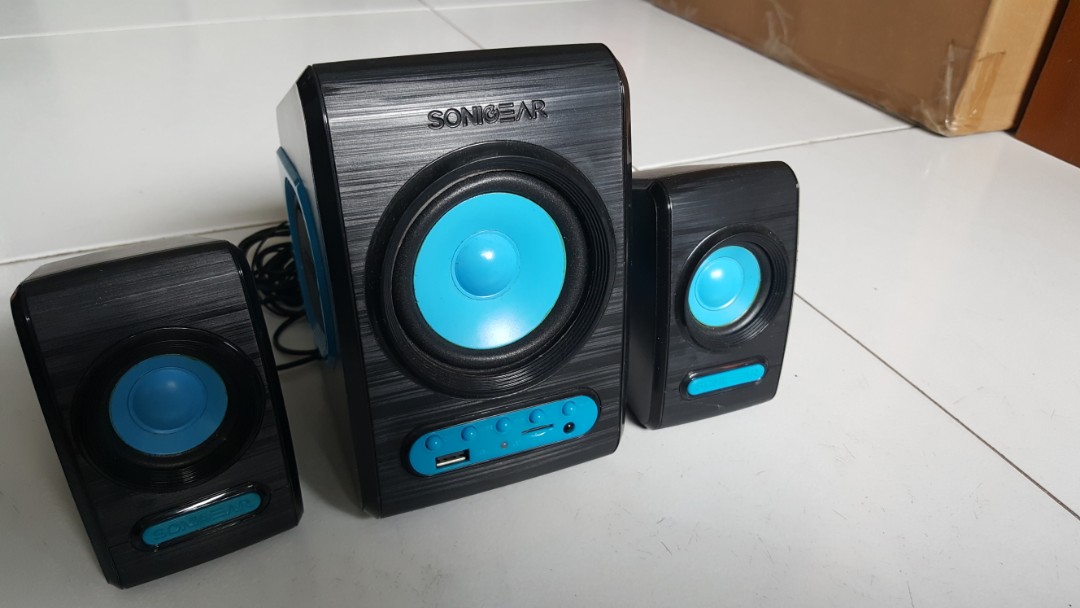 Sonic Gear Speaker with woofer 2.1, TV & Home Appliances, TV ...