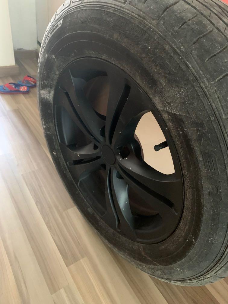 Toyota rush rims, Car Accessories, Tyres & Rims on Carousell