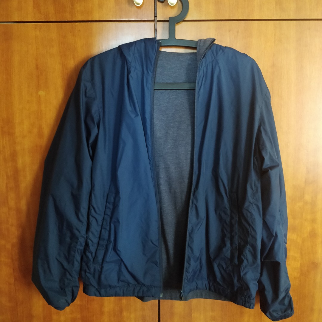 Uniqlo reversible Parka, Men's Fashion, Coats, Jackets and Outerwear on ...