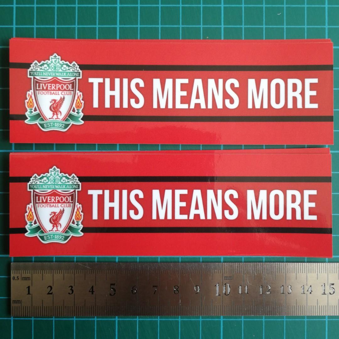 Waterproof Stickers . Liverpool Football Club . LFC . THIS MEANS MORE ...