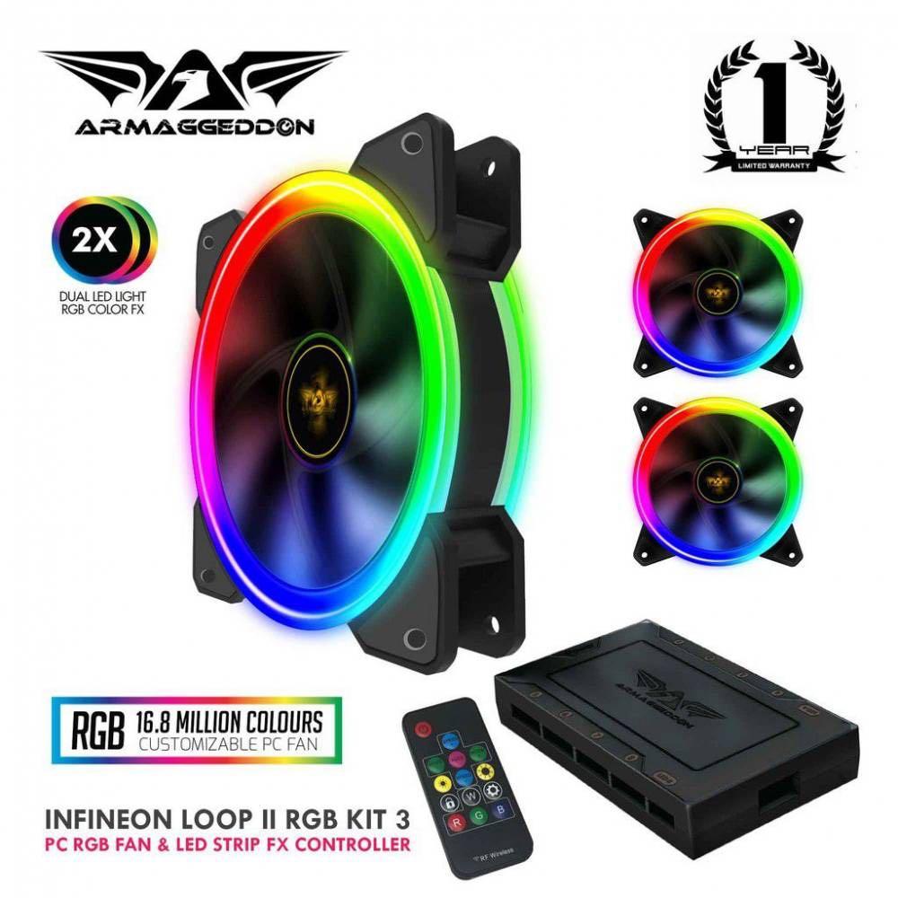 Armageddon Infineon Loop II RGB fans (Set of 6 fans), Computers & Tech ...