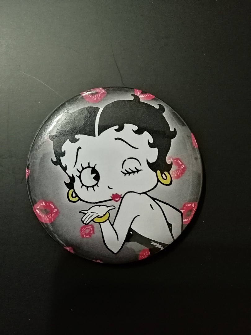 Betty Boop Button Badge Pin, Hobbies & Toys, Toys & Games on Carousell