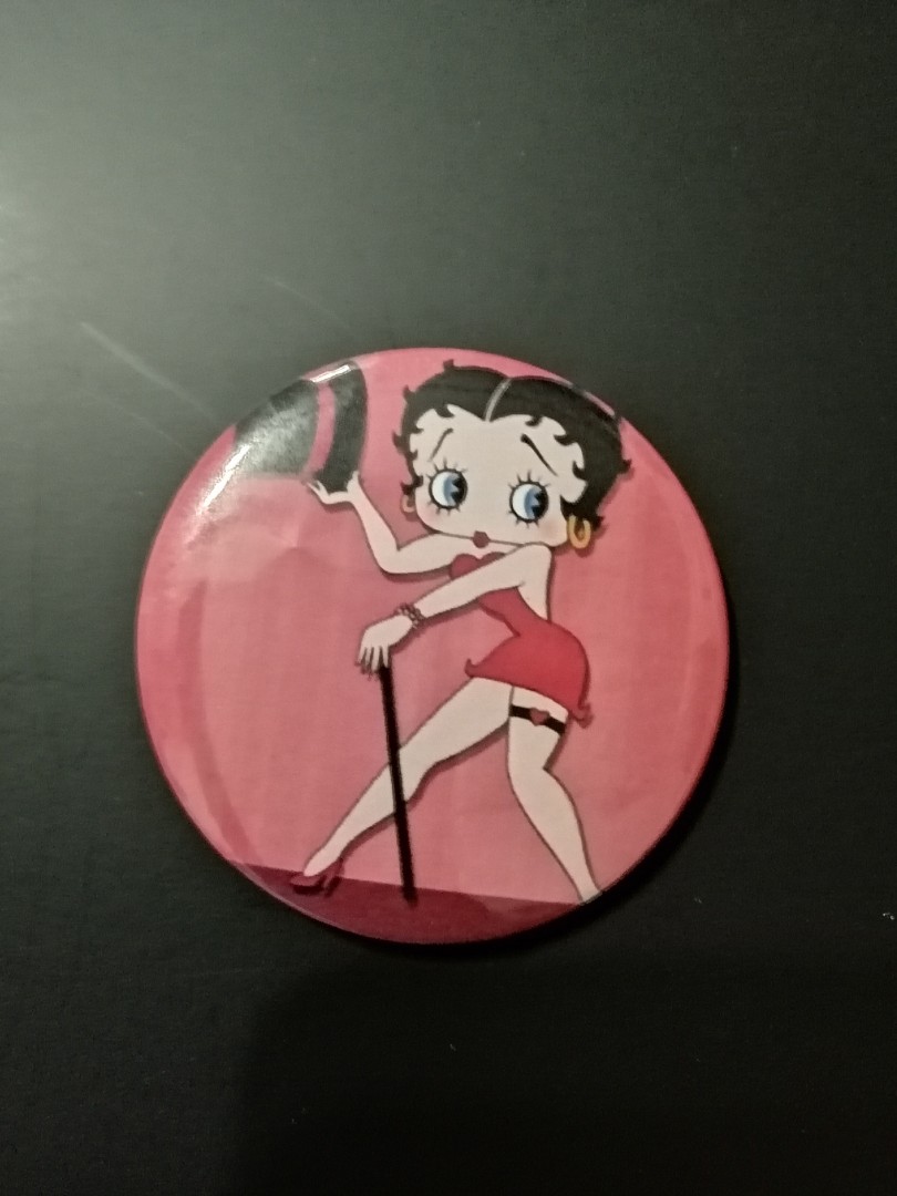 Betty Boop Button Badge Pin, Hobbies & Toys, Toys & Games on Carousell