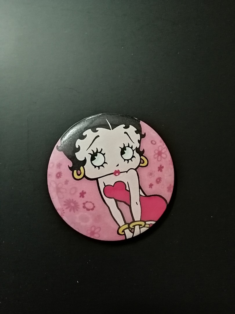 Betty Boop Sexy Button Badge Pin, Everything Else, Others on Carousell