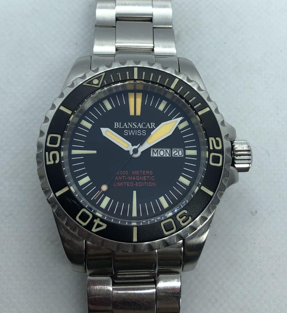 Blansacar Supersub 2000M GUN Limited Edition Automatic Watch, Luxury ...