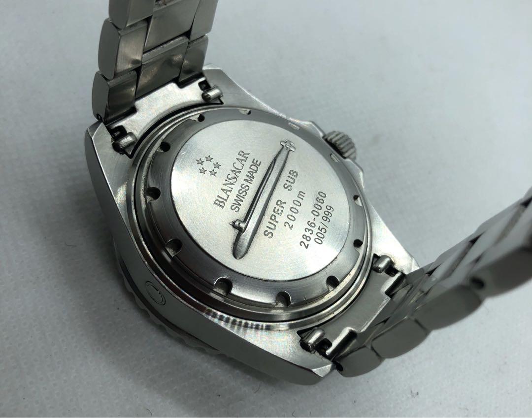 Blansacar Supersub 2000M GUN Limited Edition Automatic Watch, Luxury ...