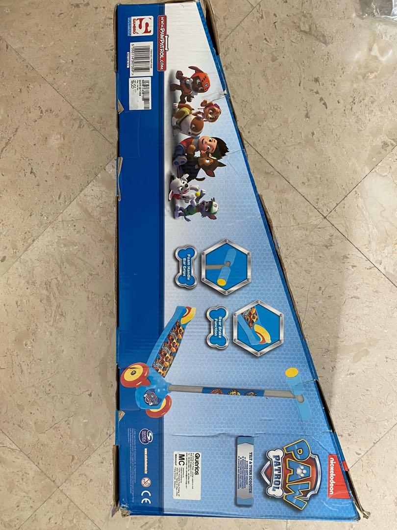 Brand New Paw Patrol Nickelodeon Tilt & Turn Scooter, Hobbies & Toys ...