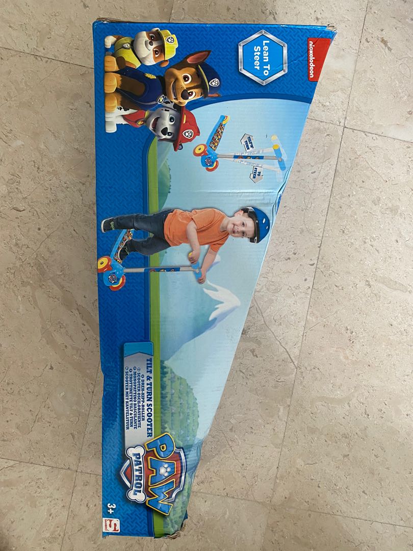 Brand New Paw Patrol Nickelodeon Tilt & Turn Scooter, Hobbies & Toys ...