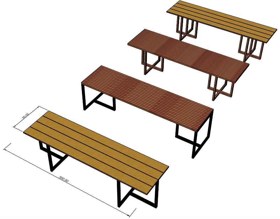 Custom made long dining table, Furniture & Home Living, Furniture ...