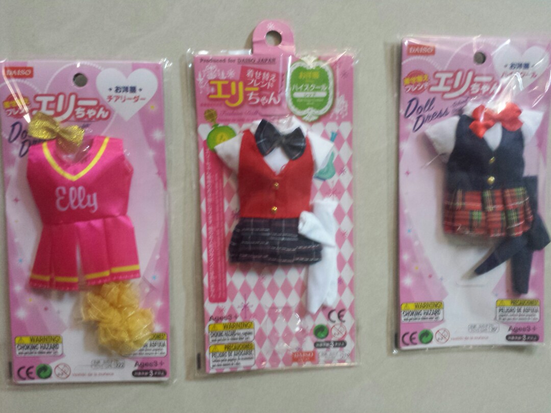 Daiso Doll Dress 1/6 scale, Hobbies & Toys, Collectibles & Memorabilia ...
