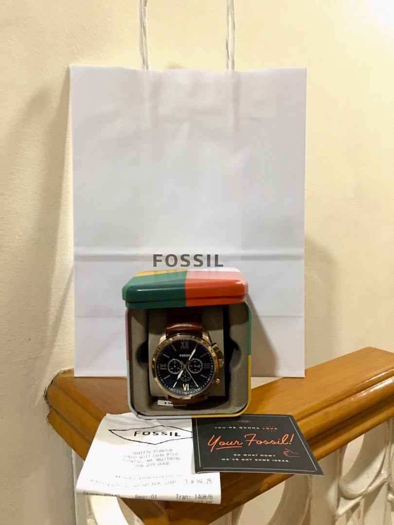 📣 CLEARANCE SALE!!! 📣 FOSSIL FLYNN CHRONOGRAPH BROWN LEATHER WATCH ...