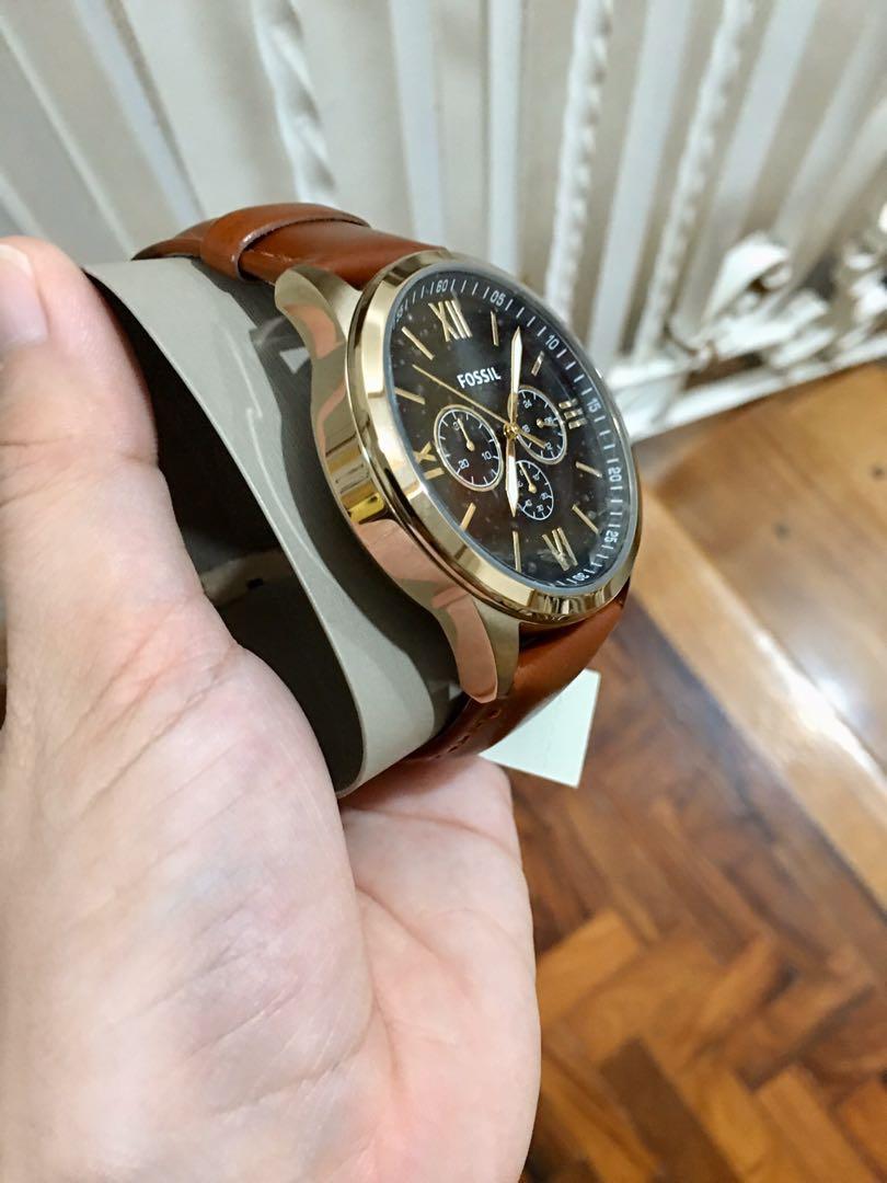 📣 CLEARANCE SALE!!! 📣 FOSSIL FLYNN CHRONOGRAPH BROWN LEATHER WATCH ...