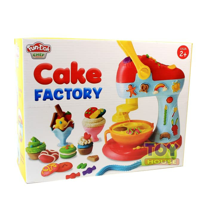 Fun Doh Cake Factory - Lilin Mainan FunDoh / PlayDoh / Play Doh, Bayi ...