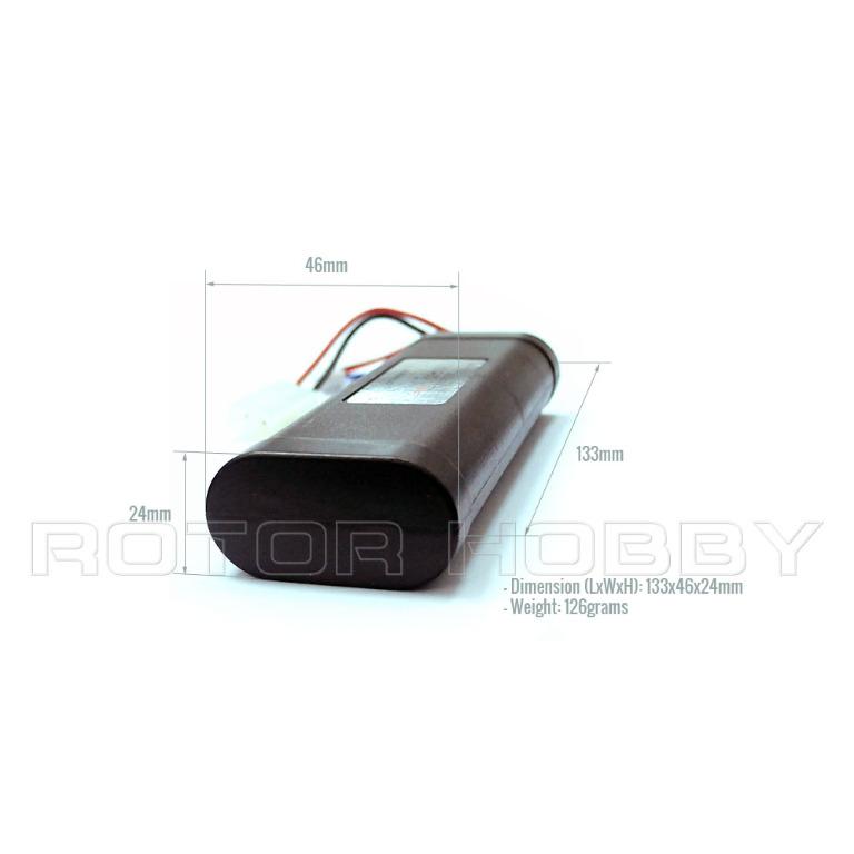 (Important: For Heng Long RC Tank only) 7.4V 1800mAh Li-Ion Battery ...