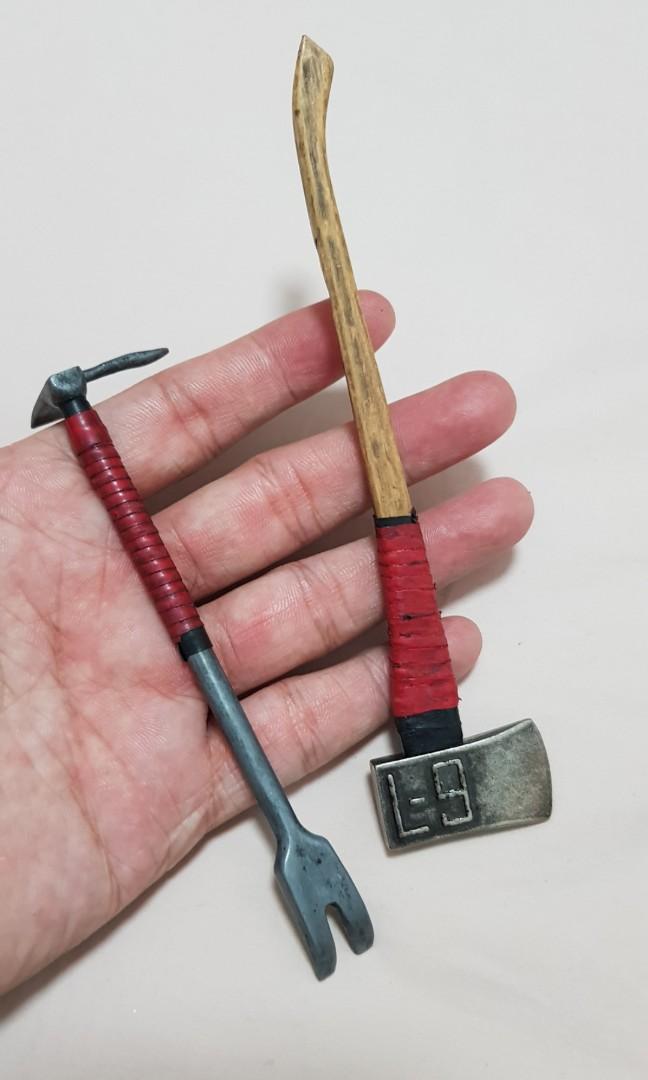 hot toys 1/6 scale firefighter axe and crowbar metal, Hobbies & Toys ...