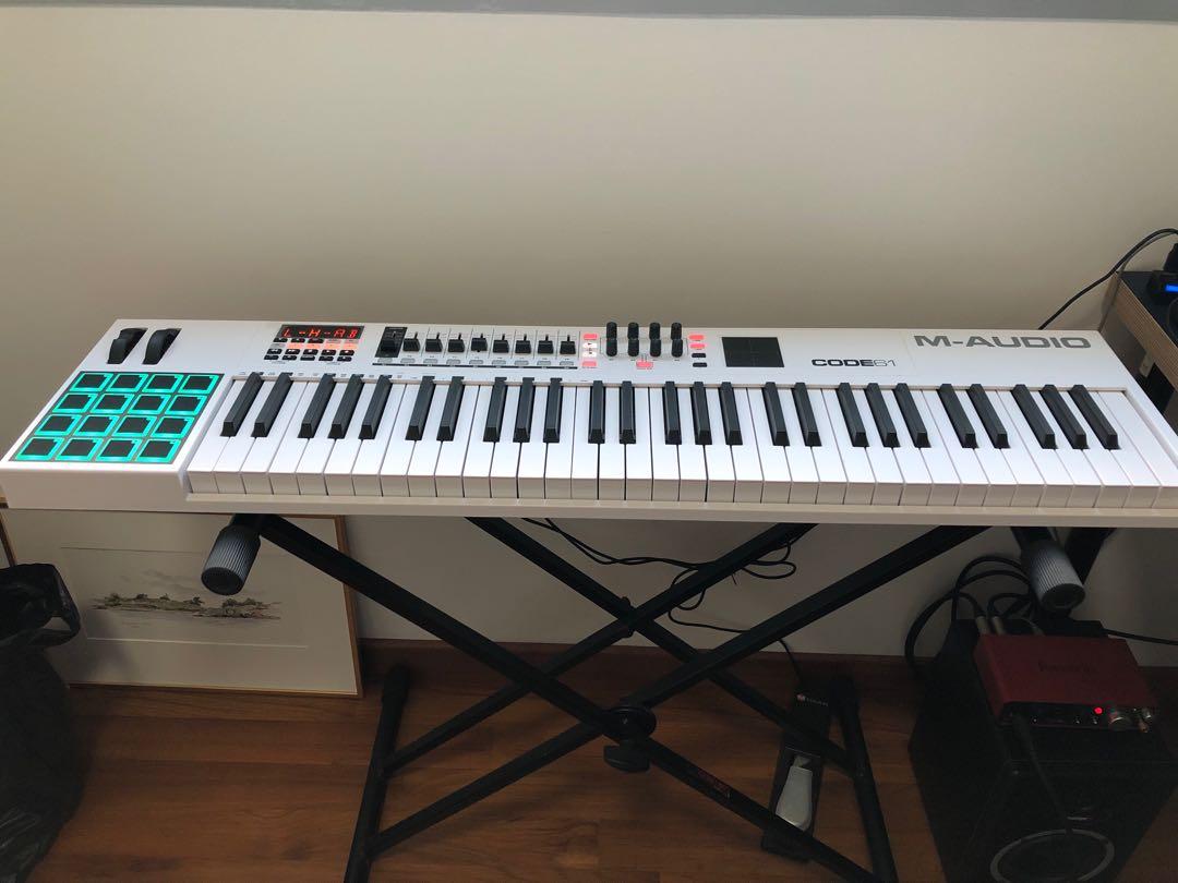 M Audio Code 61 USB MIDI Controller with X/Y Pad, Hobbies & Toys, Music ...