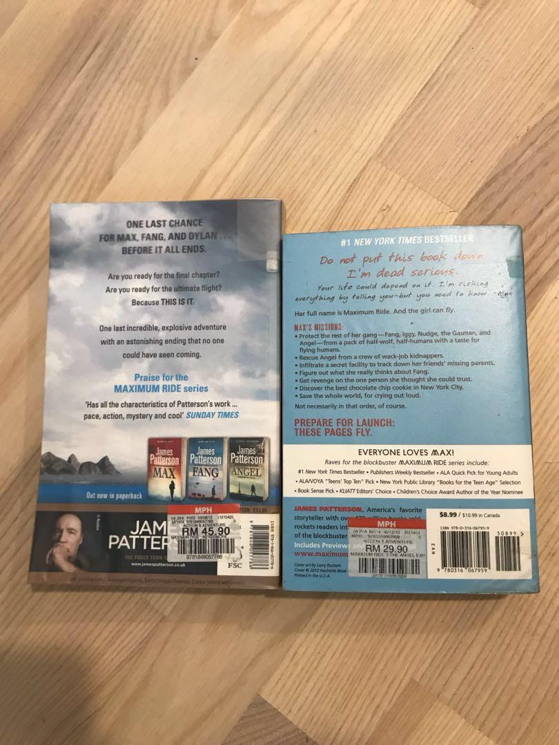 Maximum Ride novels by James Patterson (FULL SET), Hobbies & Toys ...