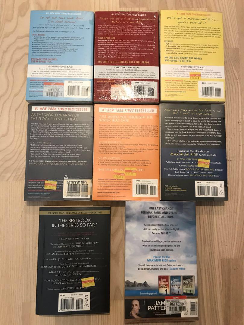 Maximum Ride novels by James Patterson (FULL SET), Hobbies & Toys ...