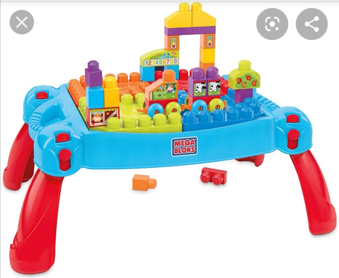 Mega bloks build n learn table, Hobbies & Toys, Toys & Games on Carousell