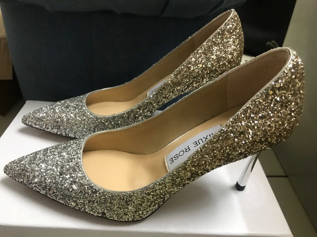 Mixue Rose Wedding Shoes, Women's Fashion, Footwear, Heels on Carousell