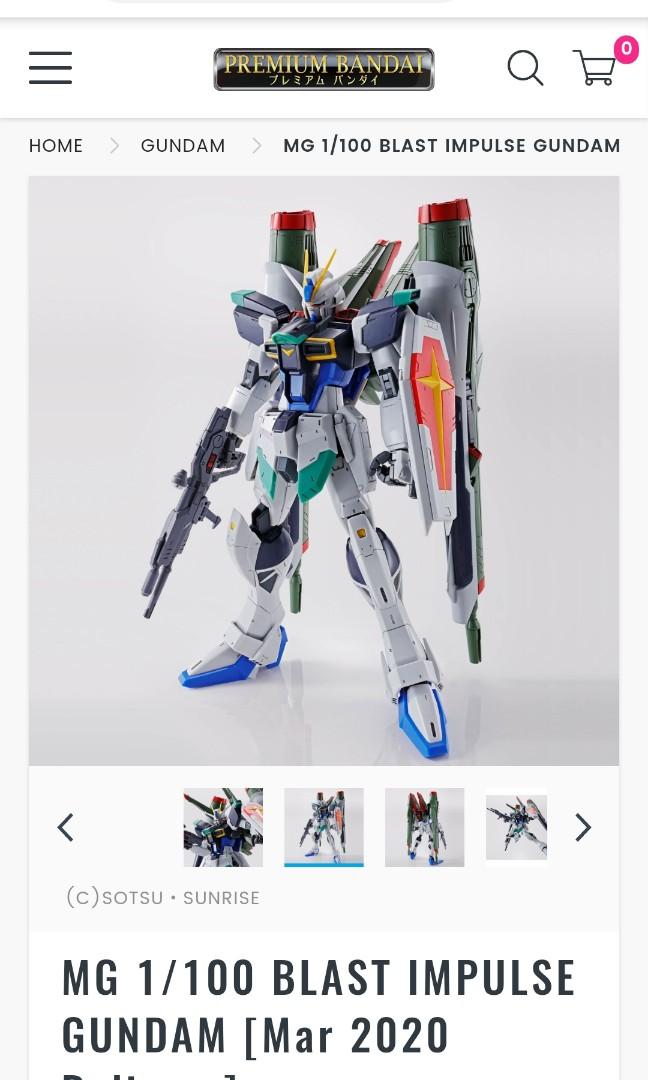 *READY stock* MG 1/100 BLAST IMPULSE GUNDAM., Hobbies & Toys, Toys ...