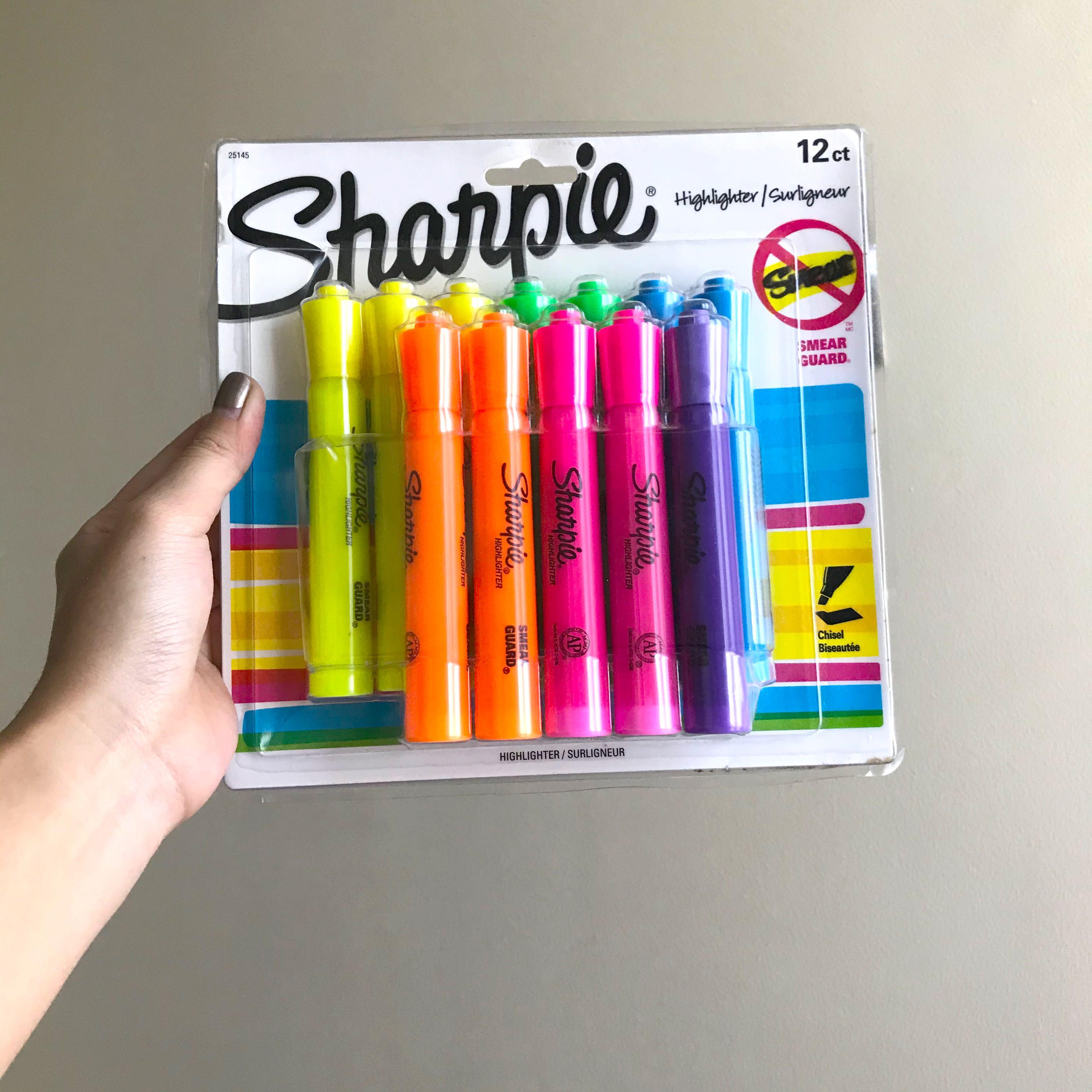 Sharpie 12 ct. Tank Highlighters, Hobbies & Toys, Stationary & Craft ...